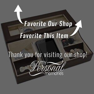 Personalized Valet Box, Monogrammed Valet Tray, Mens Catchall, Dresser ...