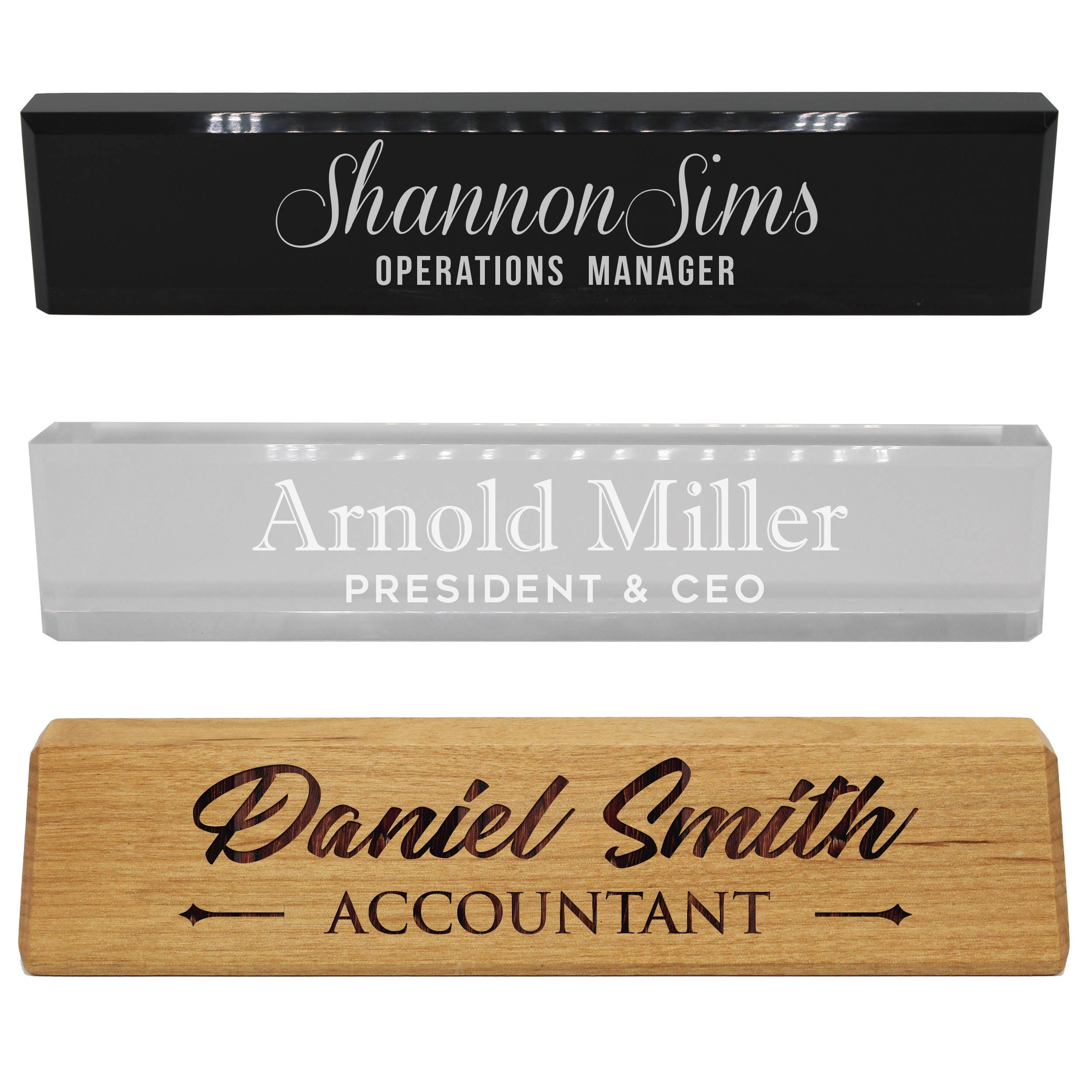 Desk Name Plate, Personalized Nameplate, Desk Name Plaque, Office Desk ...