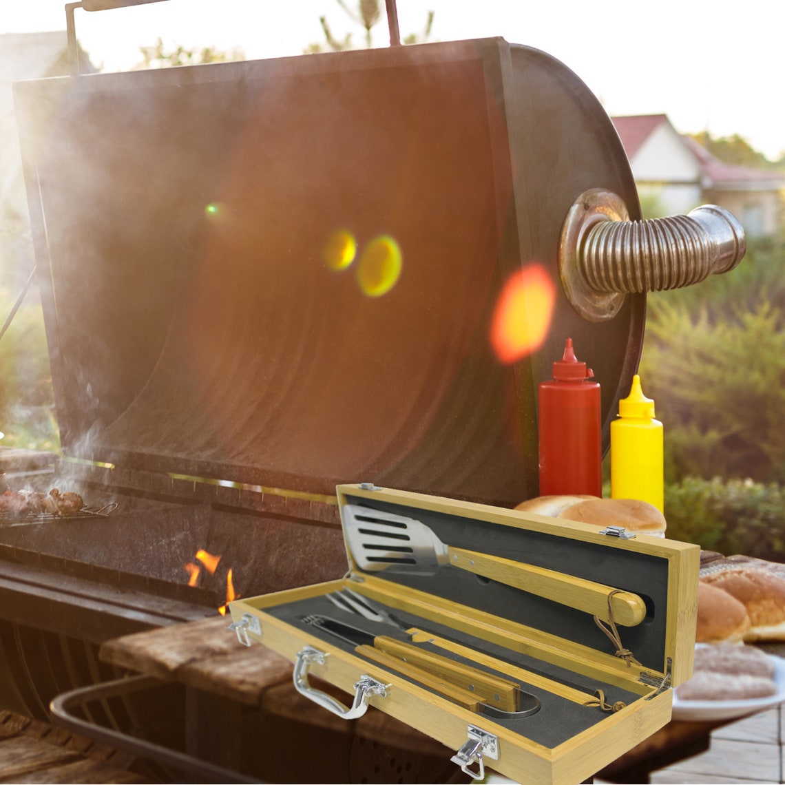 Personalized Grill Set BBQ Set Grill Tools Grill - Etsy