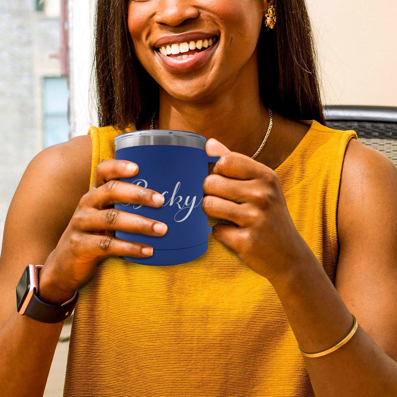 Personalized Insulated Coffee Mug, Engraved Stainless Steel Coffee Cup ...
