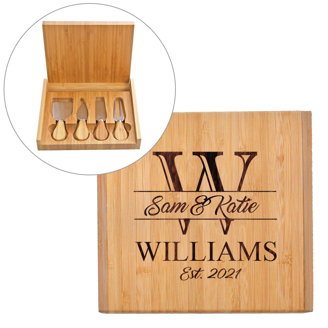 Personalized Cheese Board Set Cheese Knife Engraved Cheese - Etsy