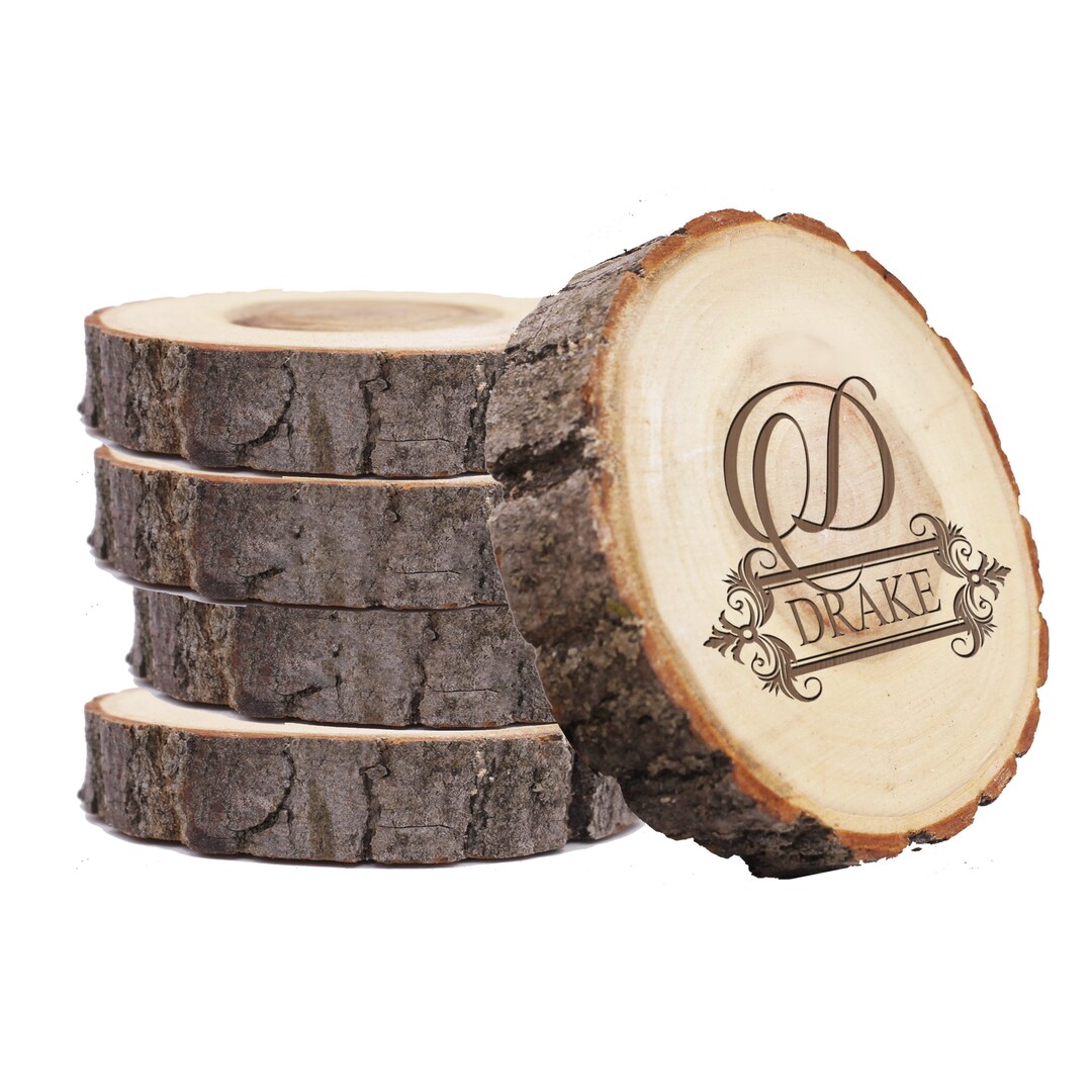 Housewarming Gift, Engraved Log Coaster, Personalized Wedding Coasters ...