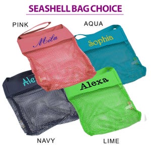 Seashell Collection Bag, Beach Gifts, Personalized Vacation Gifts, Sea ...