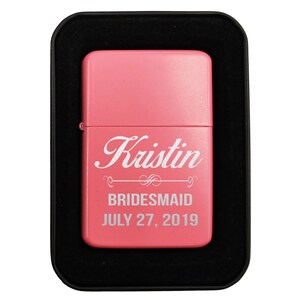Pink Lighter, Custom Engraved Lighter, Flip Top Lighter, Cigarette ...
