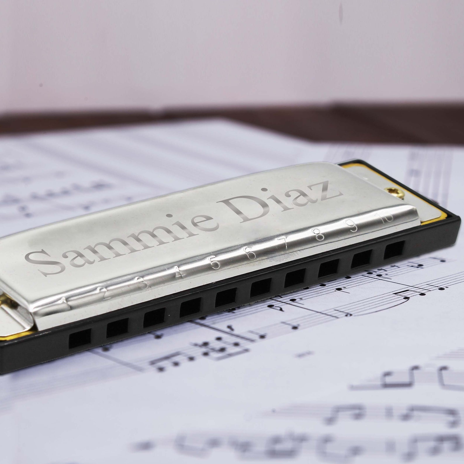 Personalized Stainless Steel Harmonica Groomsmen Gift Fathers Day Gift ...