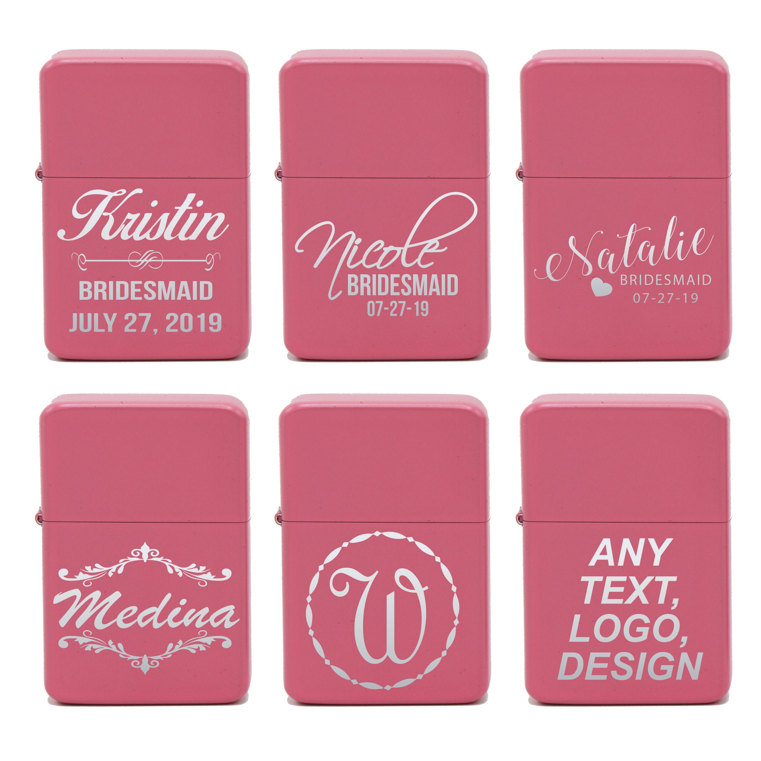 Pink Lighter, Custom Engraved Lighter, Flip Top Lighter, Cigarette ...