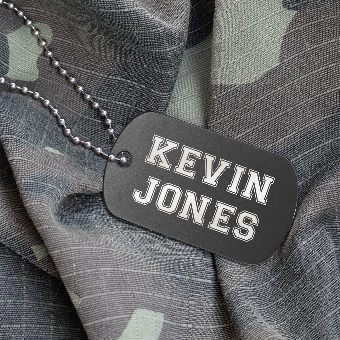 Military Dog Tags Custom Personalized With Included Chain - Etsy