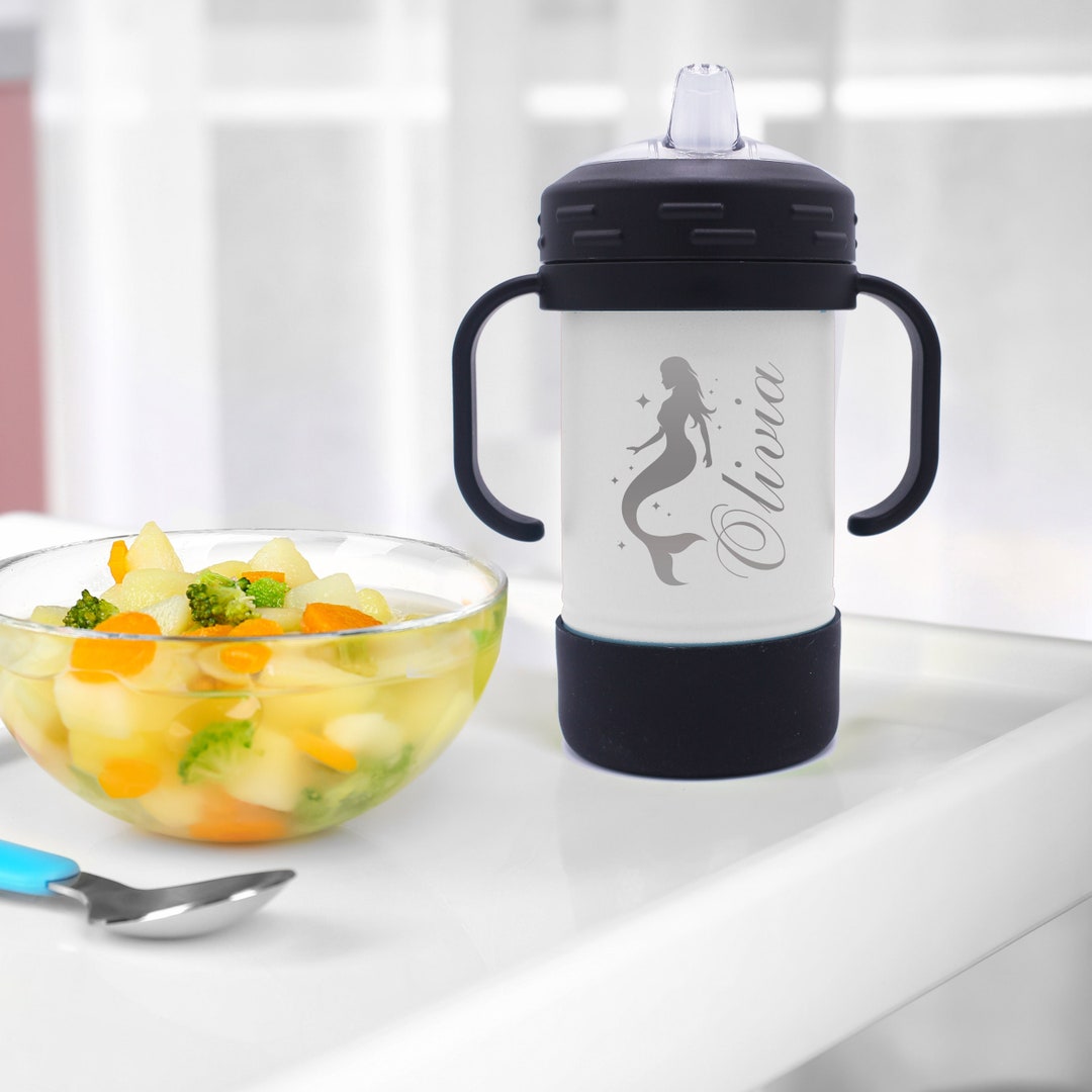 Baby Girl Sippy Cup Personalized, Sippy Cup for 1 Yr Old Gift, Spill Proof Sippy Cup, Insulated ...