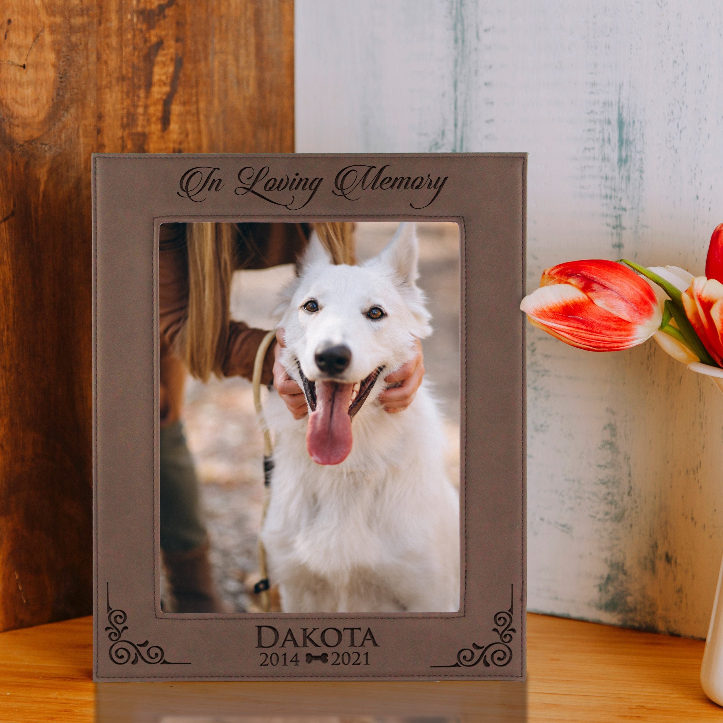 Custom Dog Memorial Picture Frame, Pet Remembrance Frame, Dog Loss ...