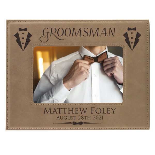 Best Man Photo Frame - Etsy