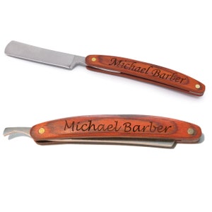 Groomsmen Straight Razor, Best Man Shavette Razor, Custom Barber Razor ...