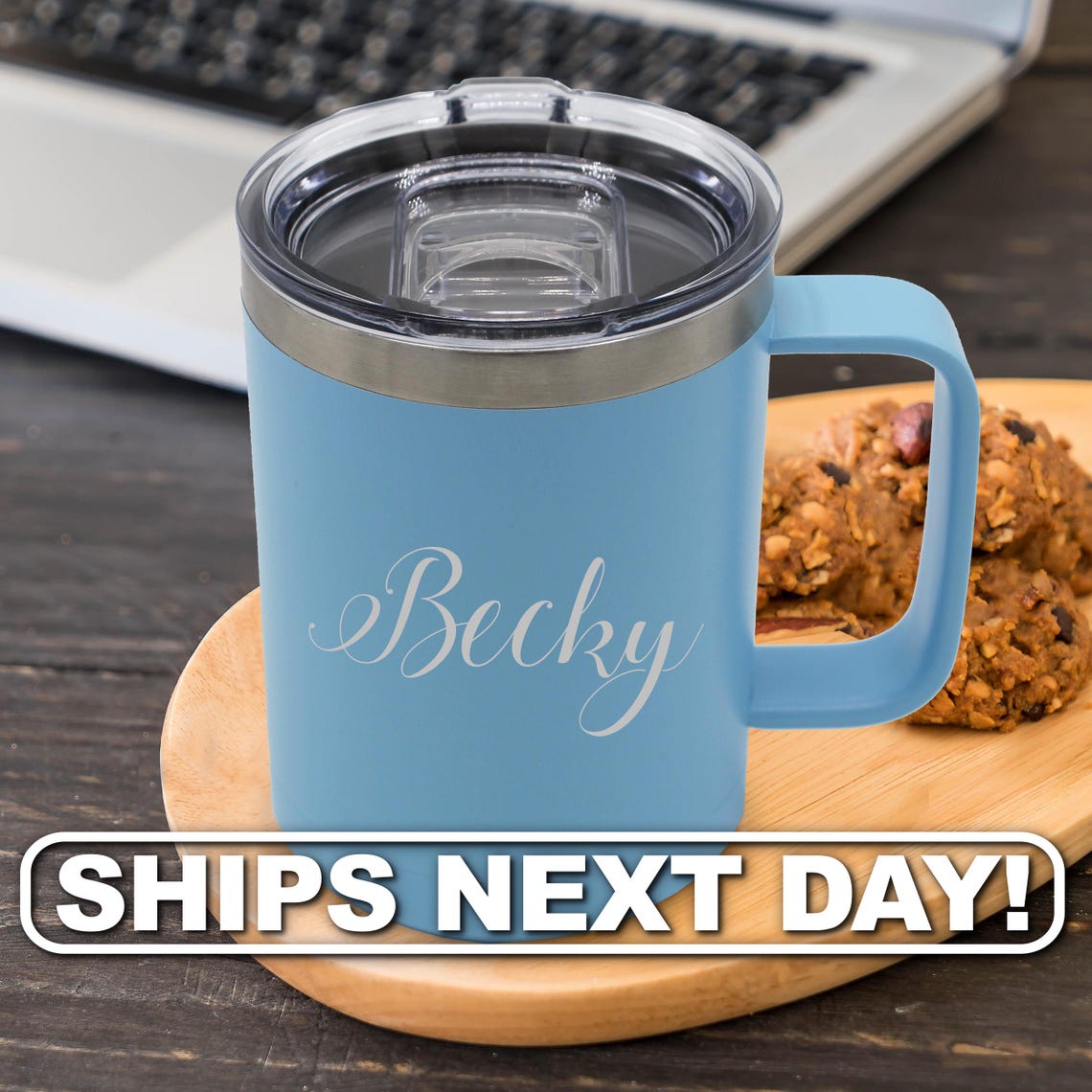 Personalized Insulated Coffee Mug, Engraved Stainless Steel Coffee Cup ...