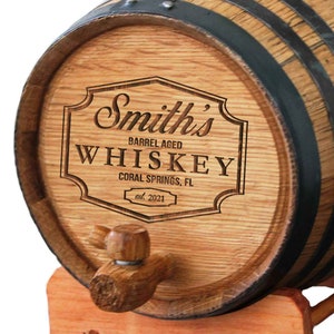 Personalized Whiskey Barrel, Personalized Wine Barrel, Oak Aging Barrel ...