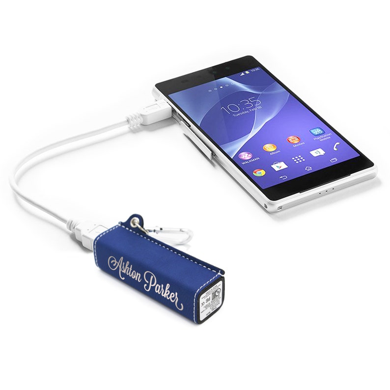 Custom Portable Phone Charger Monogram Portable Charger | Etsy