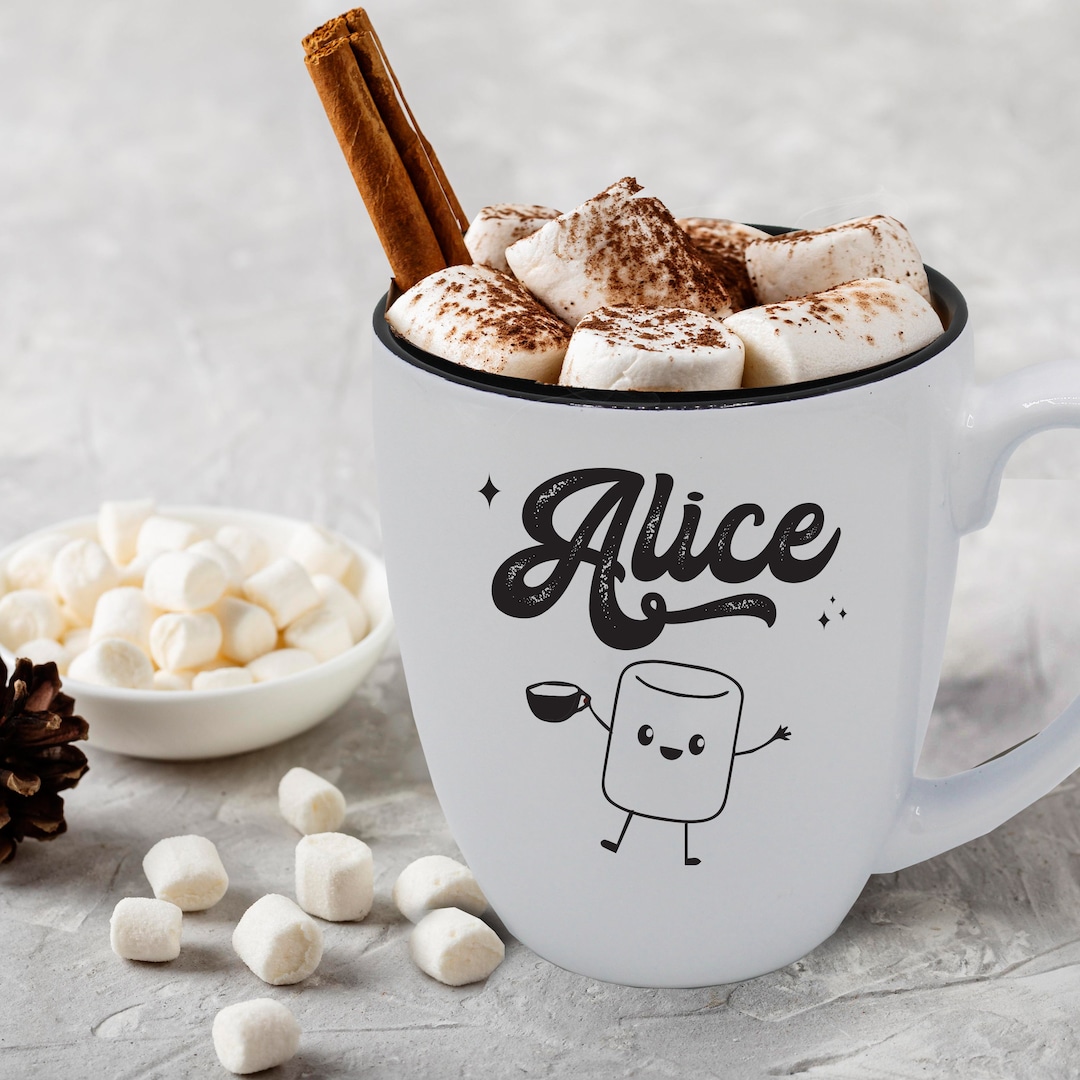 Kids Hot Chocolate Mug, Personalized Hot Cocoa Mug, Custom Hot Chocolate Cup for Boys Girls ...