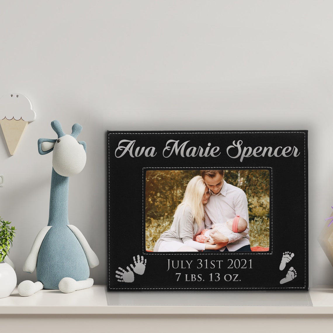Personalized Baby Frame New Baby Picture Frame Baby Photo - Etsy