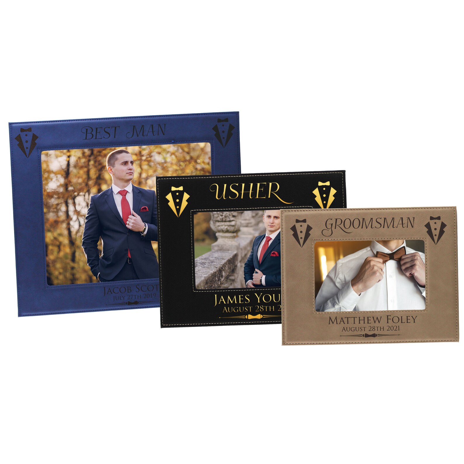 Groomsmen Frame Best Man Picture Frame Groomsman Picture | Etsy