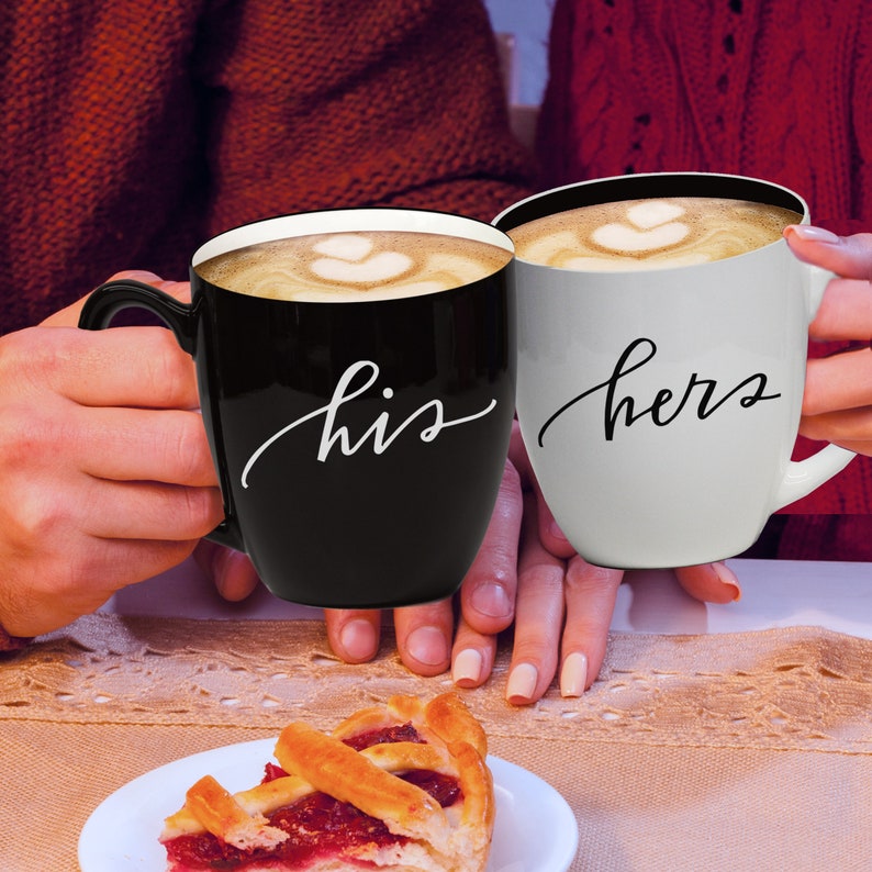 His and Her Coffee Mugs His and Her Coffee Cups His and Hers | Etsy