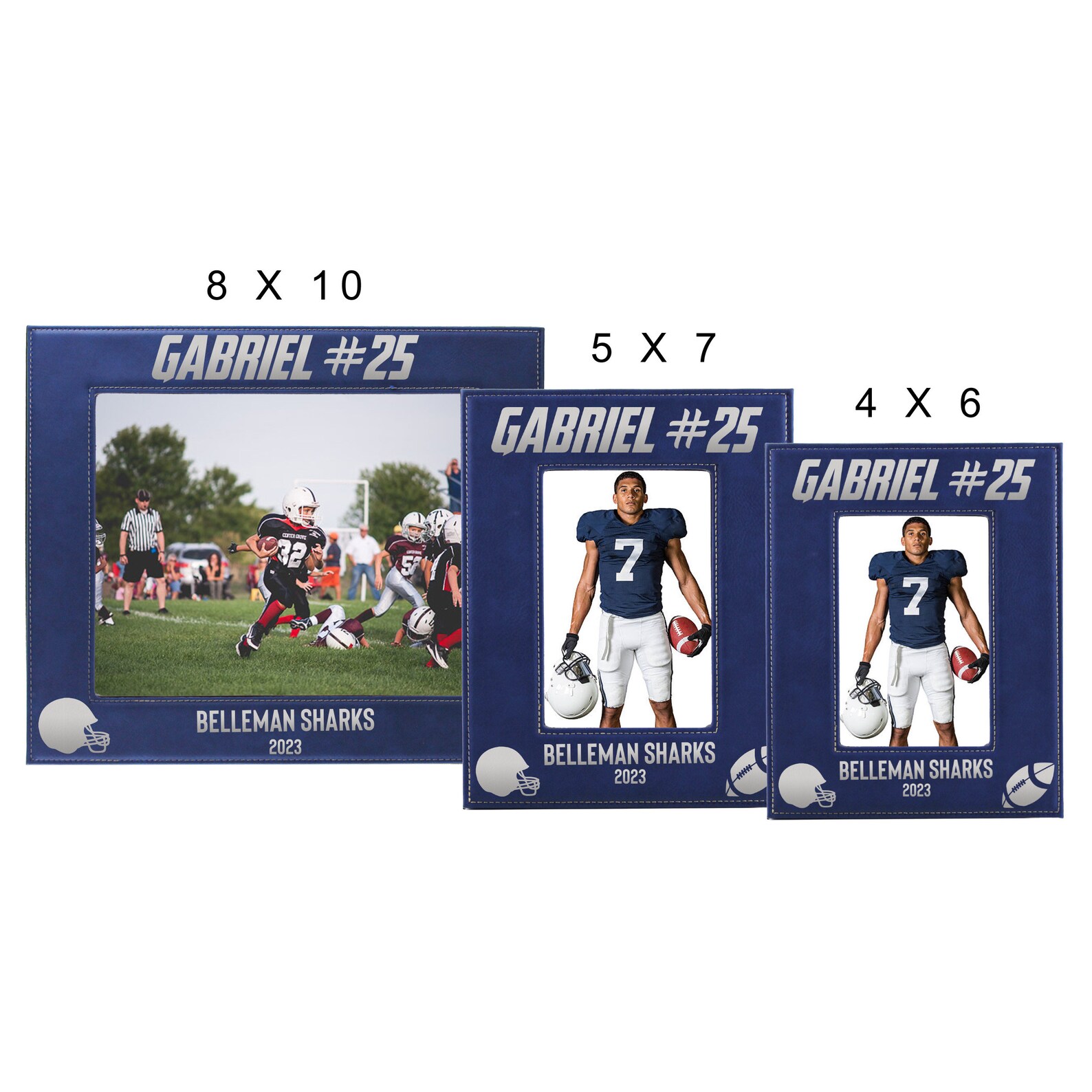 Personalized Football Picture Frame, Football Frame, Football Gifts for ...