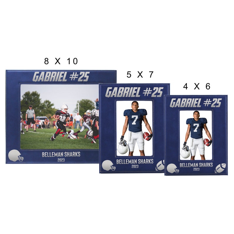 Personalized Football Picture Frame, Football Frame, Football Gifts for ...