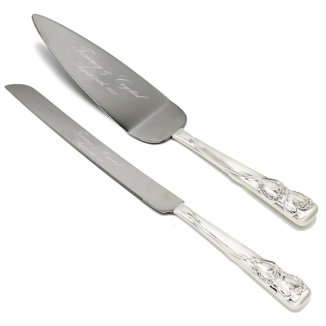 Personalized Engraved Cake Server Set - Wedding Gift - Engraved ...