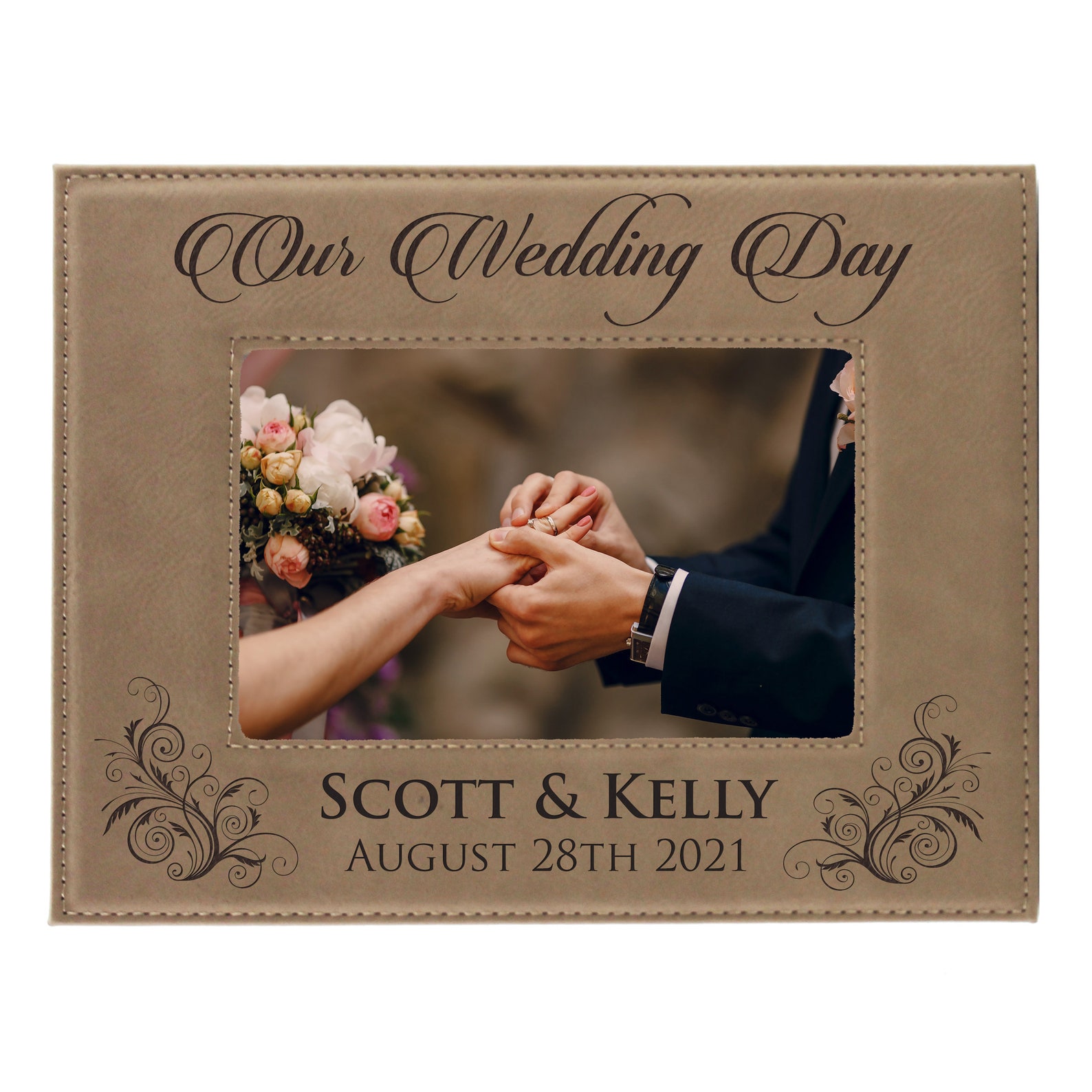 Personalized Wedding Frame Newlywed Gift Custom Wedding | Etsy