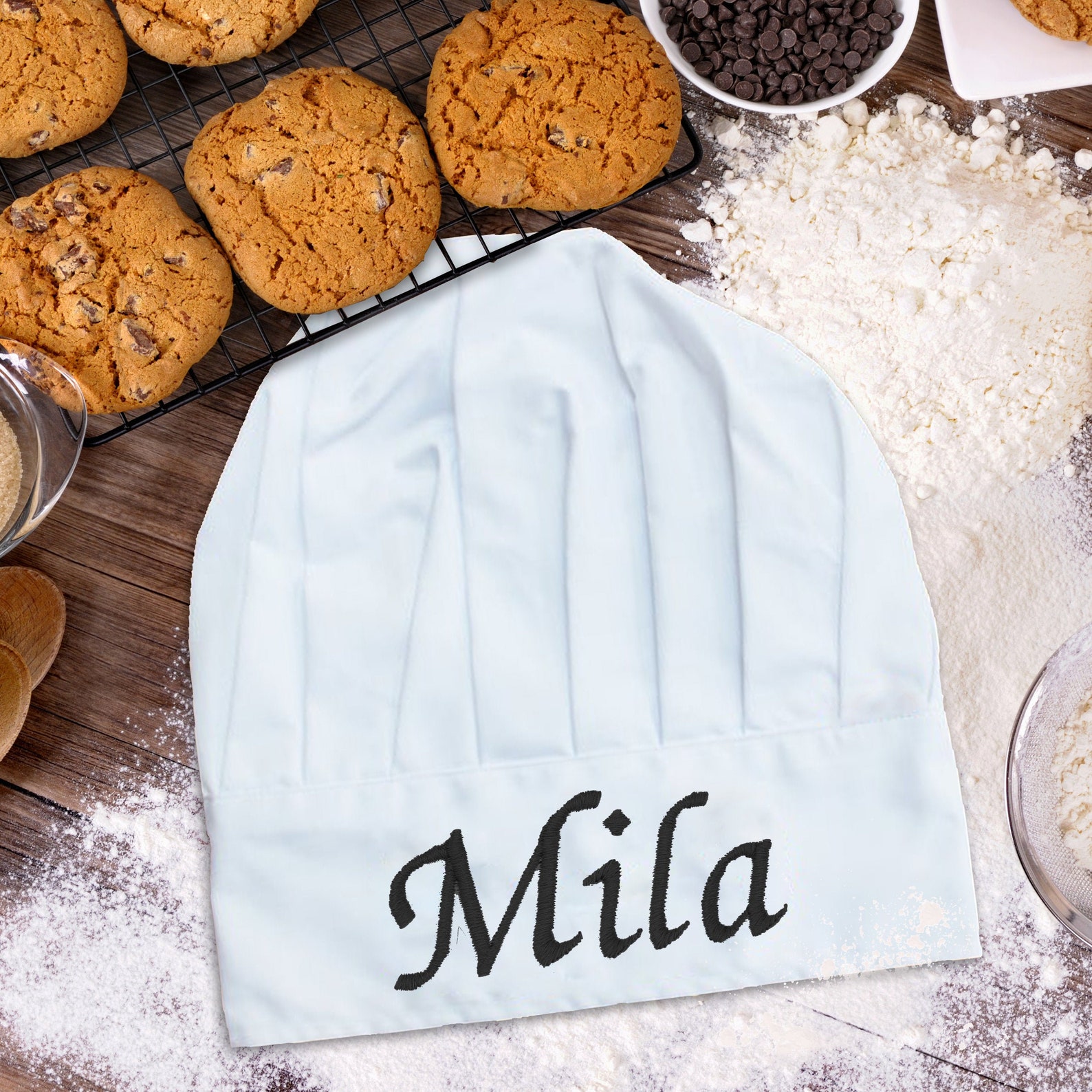 Chef Hat Custom Embroidered Professional Unisex Chef Hat | Etsy