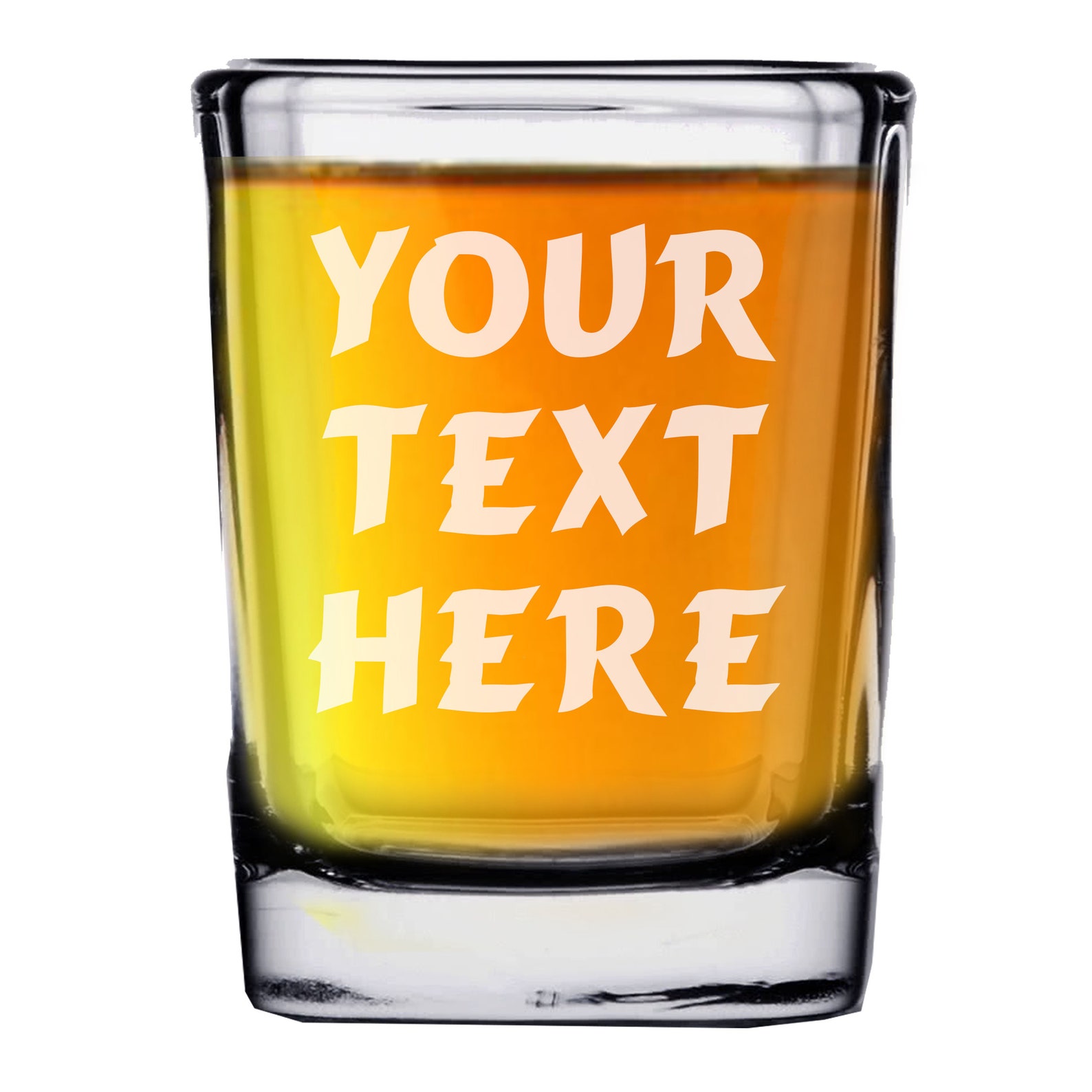 Personalized Square Shot Glass Custom Engraved Shot Glass - Etsy