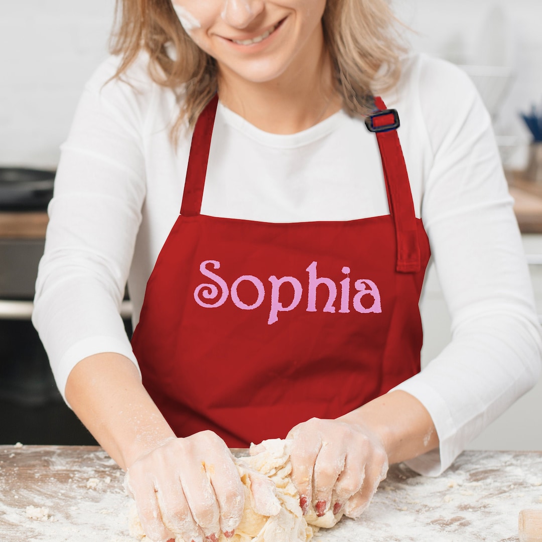 Apron for Adults, Personalized Baking Apron, Embroidered Apron, Baking ...