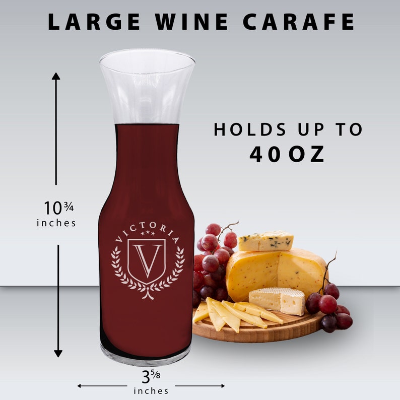 Wine Carafe Set, Custom Wine Carafe Glasses, Wine Decanter Set ...