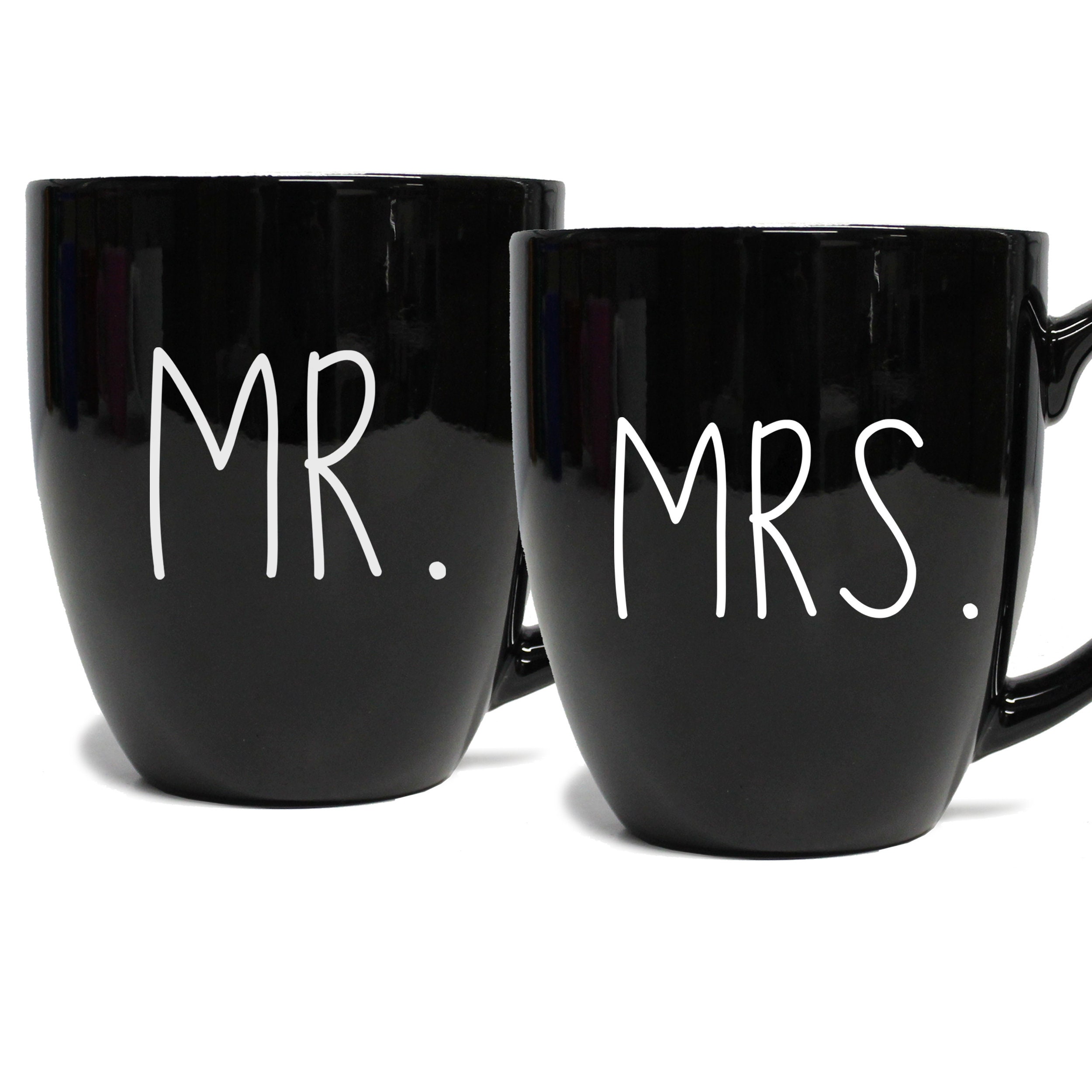 Mr and Mrs Coffee Mug Set of 2, Mr Mrs Coffee Cup Set of 2, Matching ...