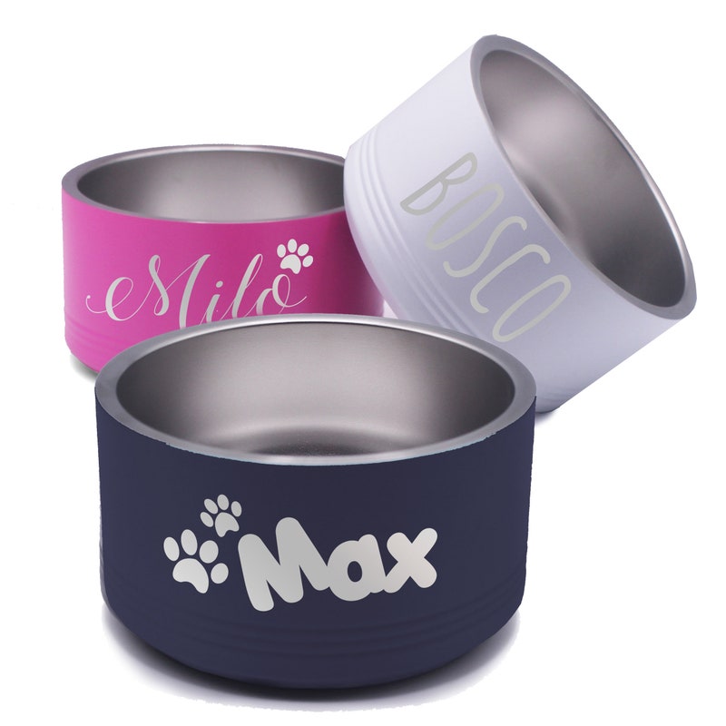 Metal Custom Dog Bowls - Etsy