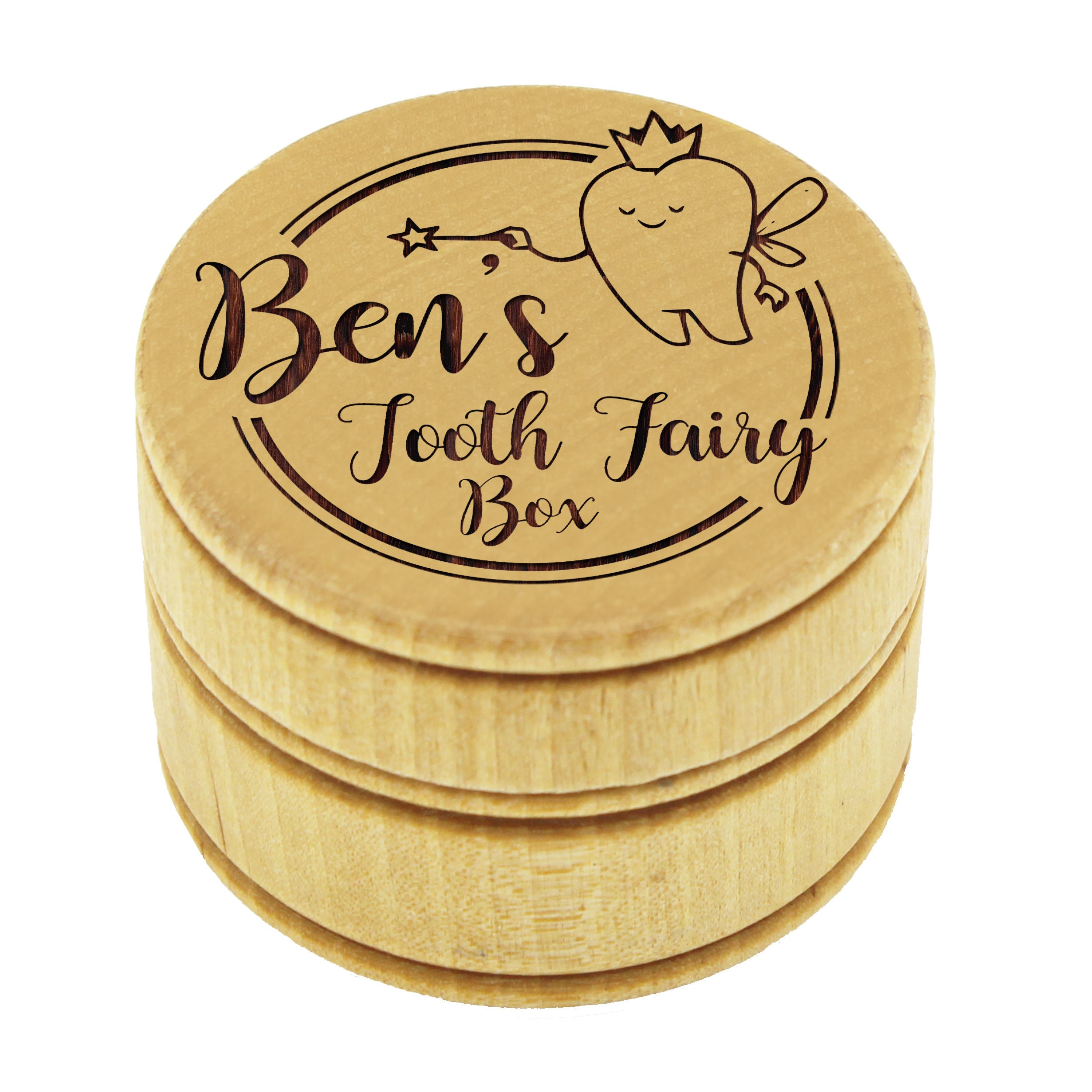 Custom Personalized Tooth Fairy Box Holder, Monogrammed Baby Tooth ...
