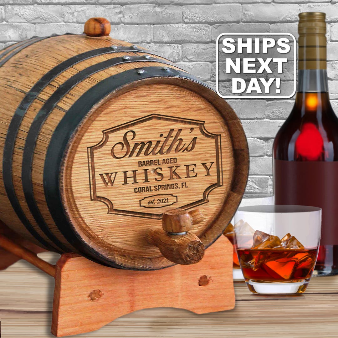 Whiskey Barrel, Personalized Oak Barrel, Wine Barrel, Bourbon Barrel ...