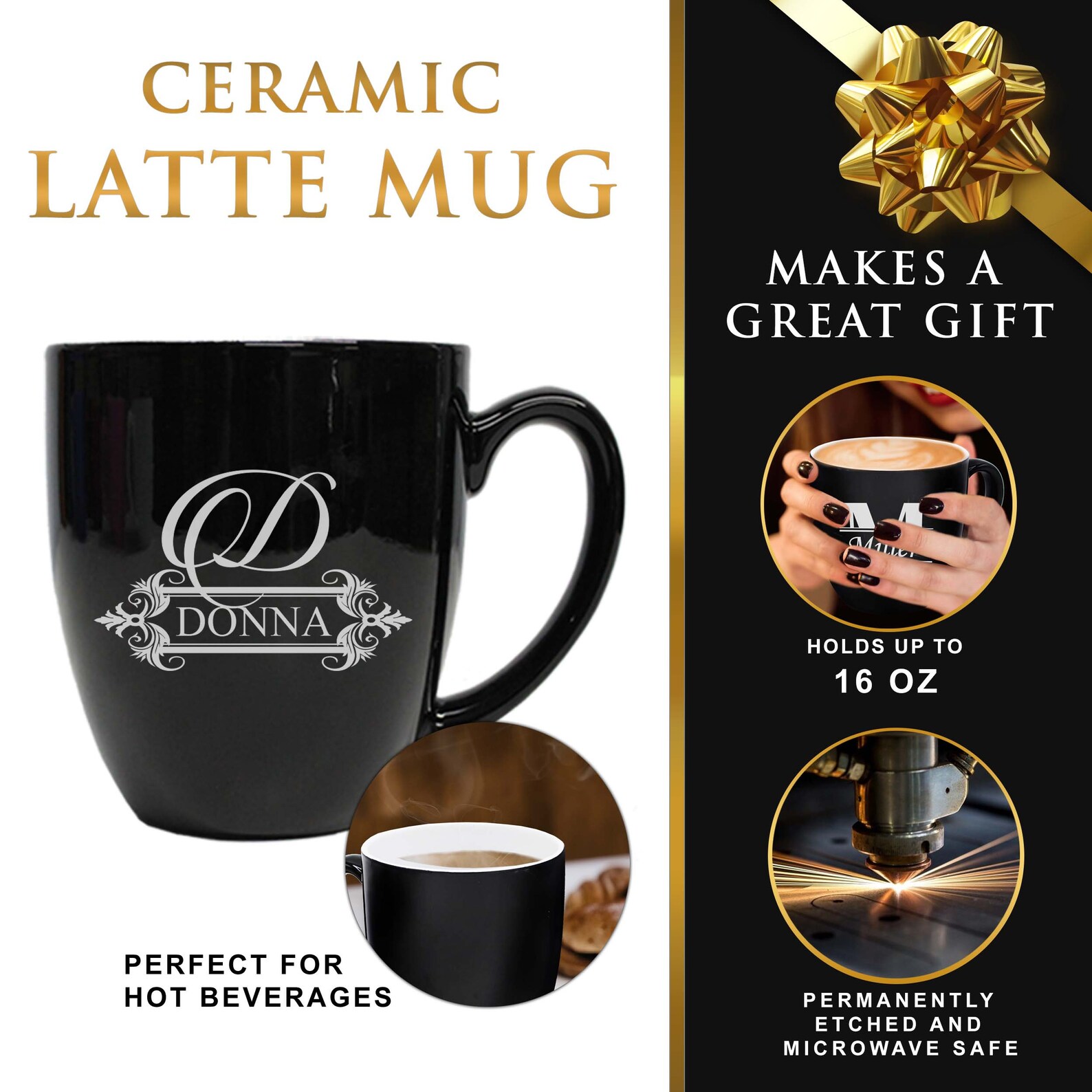 Personalized Ceramic Mug Custom Coffee Mug Cappuccino Mug | Etsy