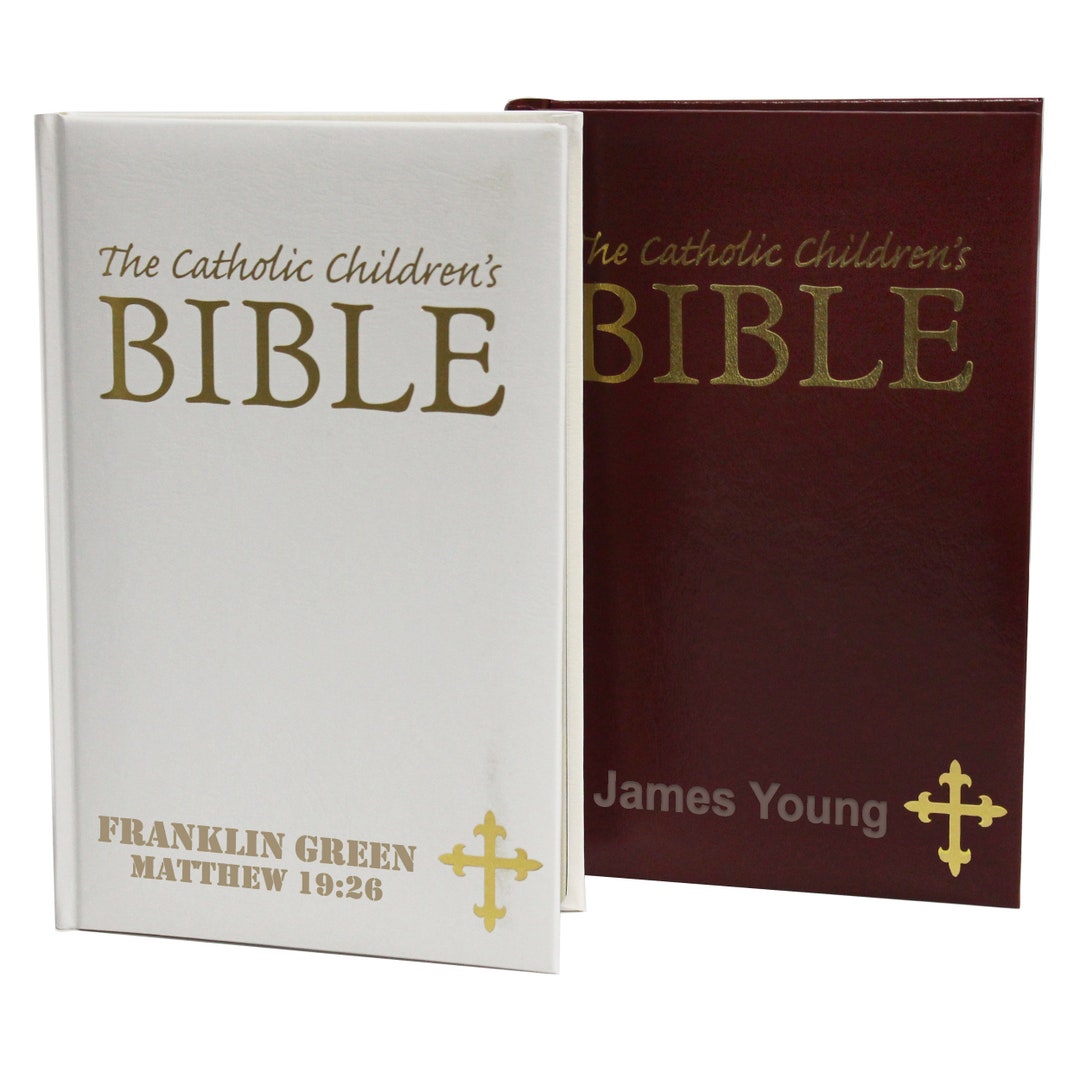 Personalized Bible, Custom Bible, Catholic Gifts, Christening Gift ...