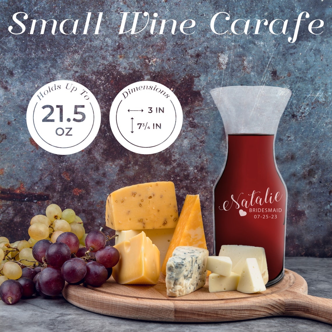 Personalized Wine Carafe Custom Carafe Engraved Wine - Etsy