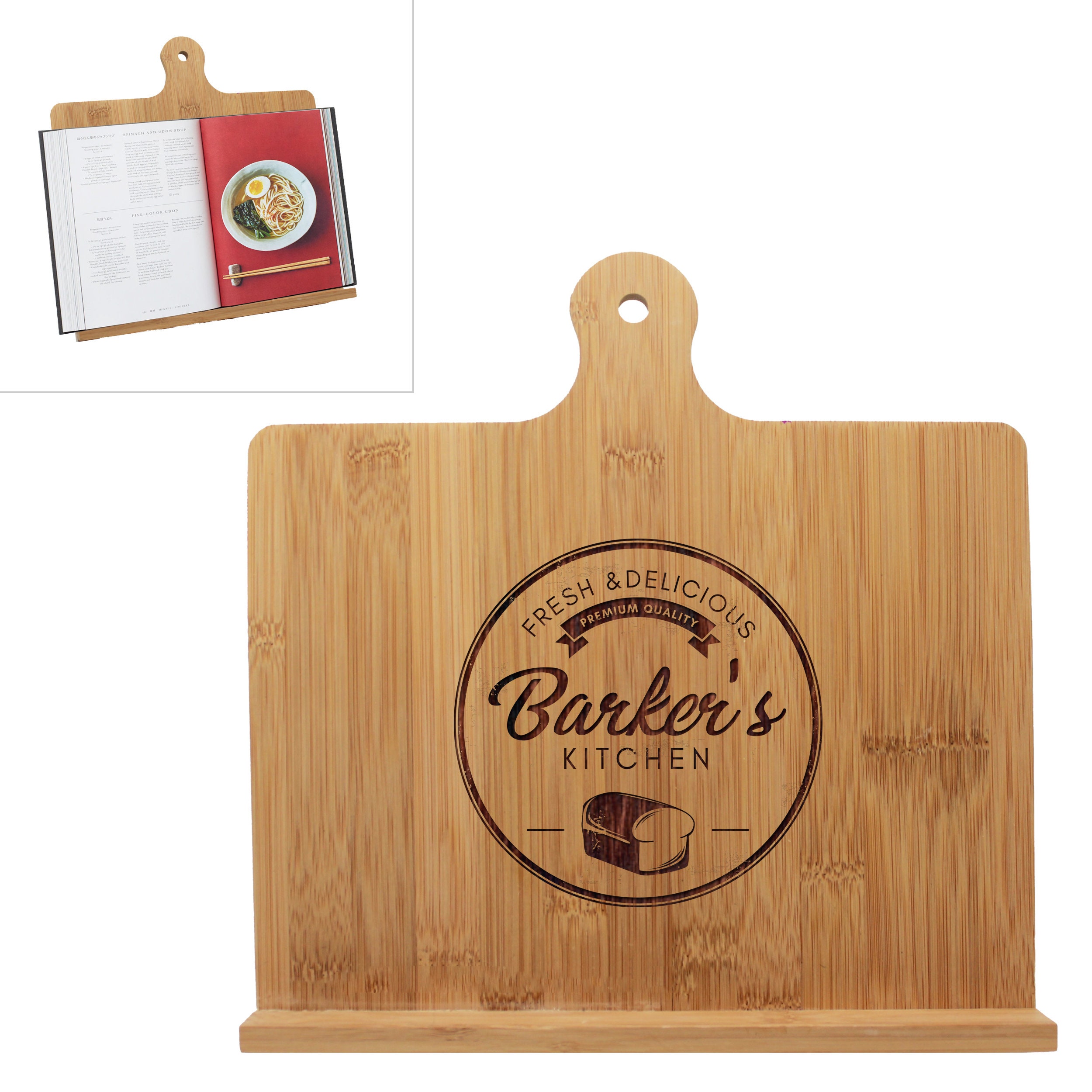 Recipe Holder Stand, Personalized Cook Book Stand, Housewarming, Chef ...