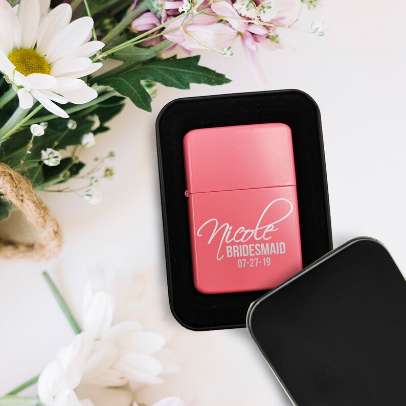 Pink Lighter, Custom Engraved Lighter, Flip Top Lighter, Cigarette ...