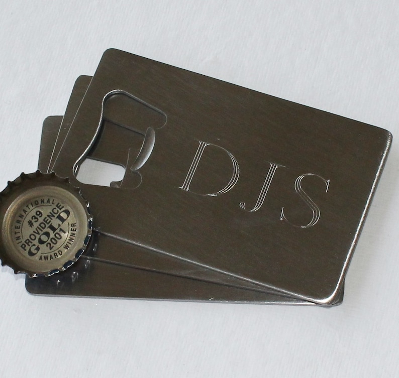 Personalized Credit Card Bottle Opener Groomsmen Gift | Etsy