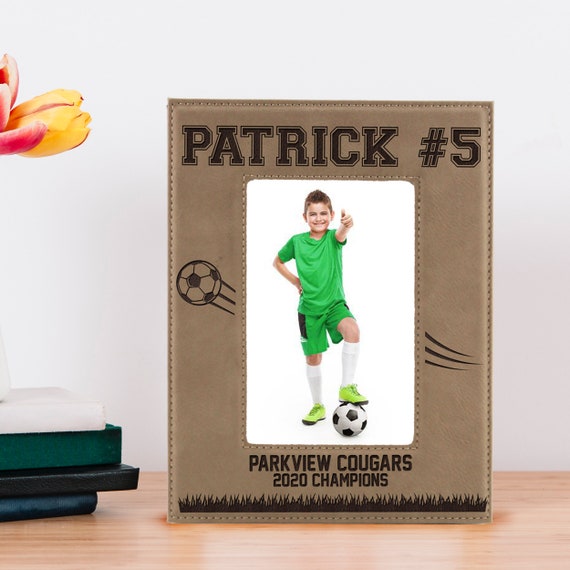 Personalized Soccer Picture Frame Soccer Gift for Boys | Etsy
