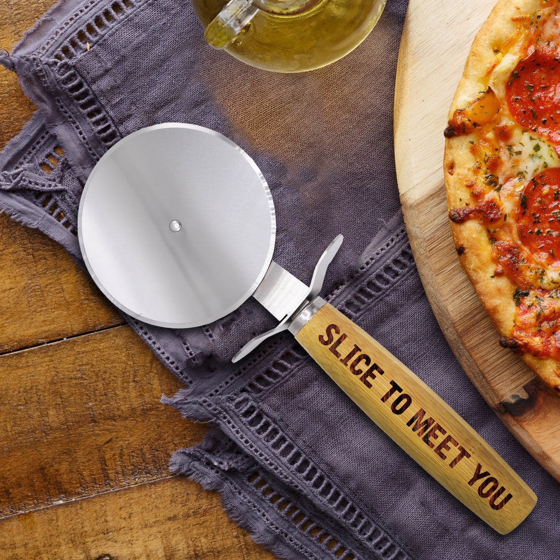 Personalized Pizza Cutter Custom Pizza Slicer Engraved Pizza - Etsy