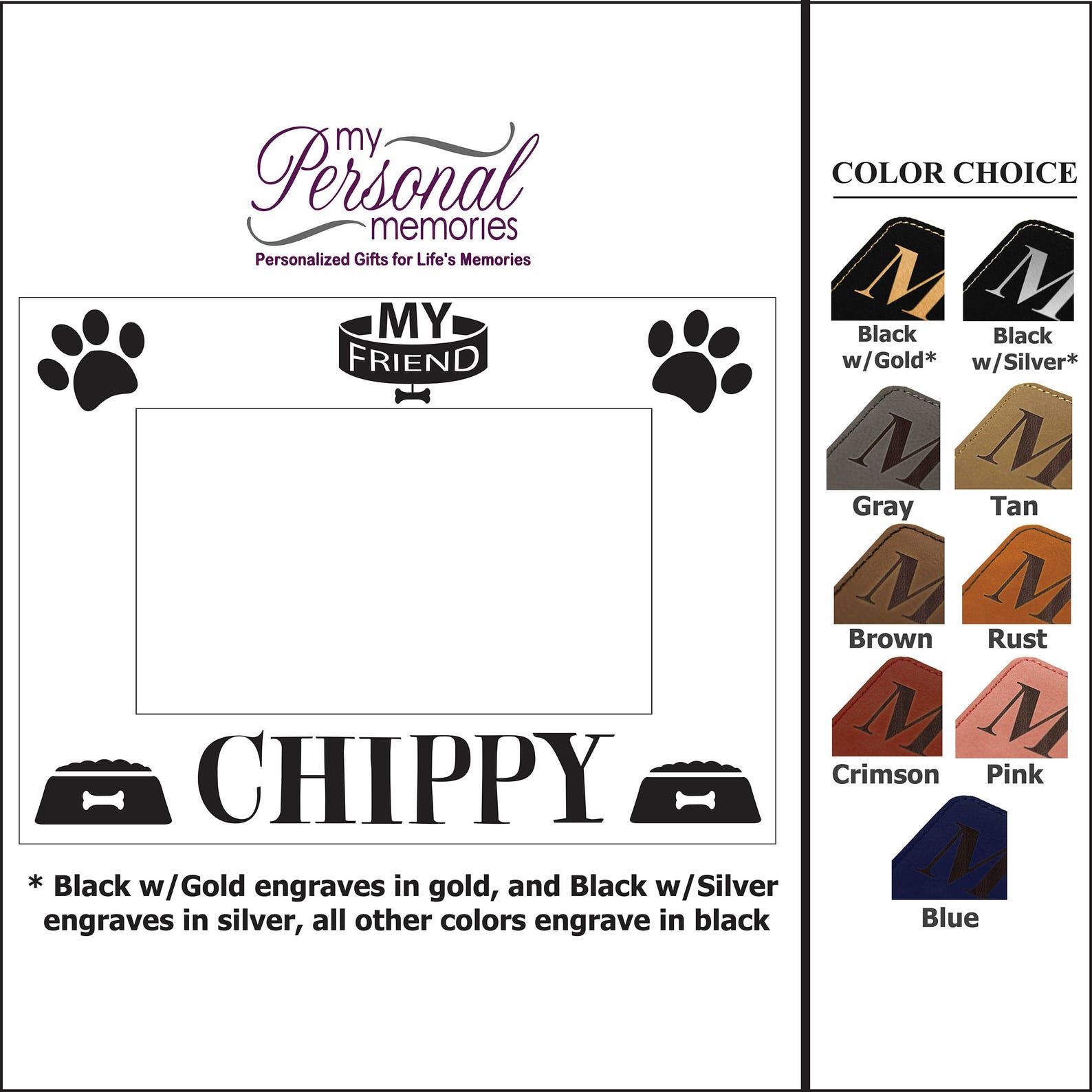 Personalized Dog Frame Pet Picture Frame Dog Picture Frame - Etsy