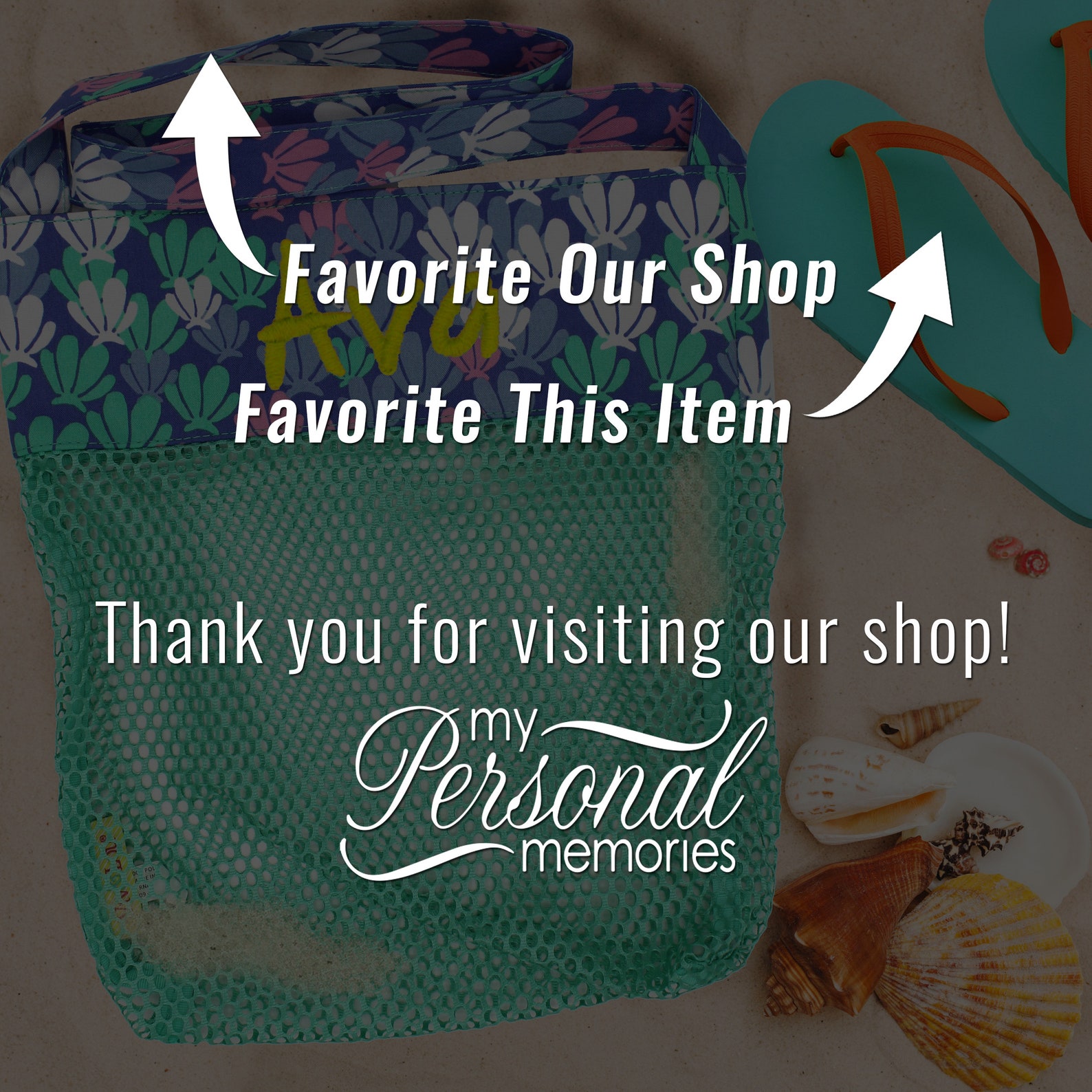 Personalized Seashell Bag Mesh Sea Shell Bag Mesh Shell Bag | Etsy