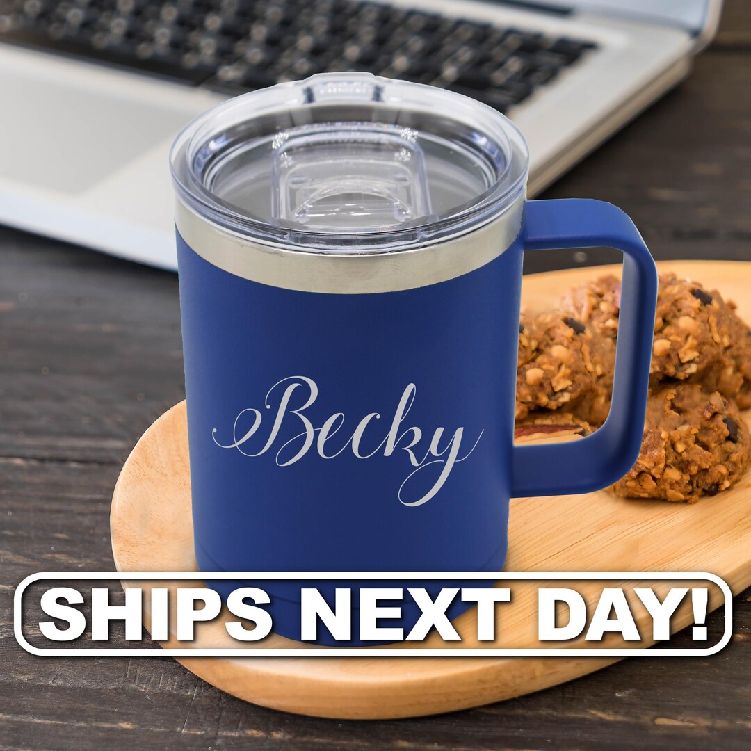 Personalized Insulated Coffee Mug, Engraved Stainless Steel Coffee Cup ...