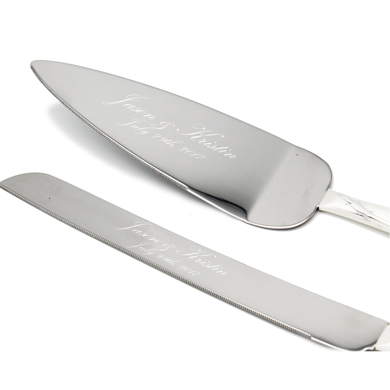Personalized Engraved Cake Server Set Wedding Gift - Etsy