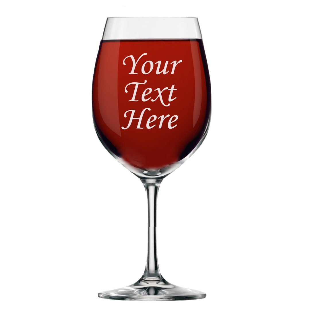 Custom Personalized Wine Glass Engraved and Customized - Etsy