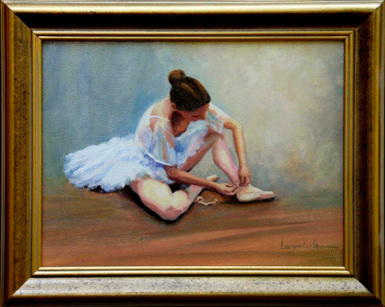 Figurative, Ballerina, Original Oil Painting Impressionist, Dancer ...