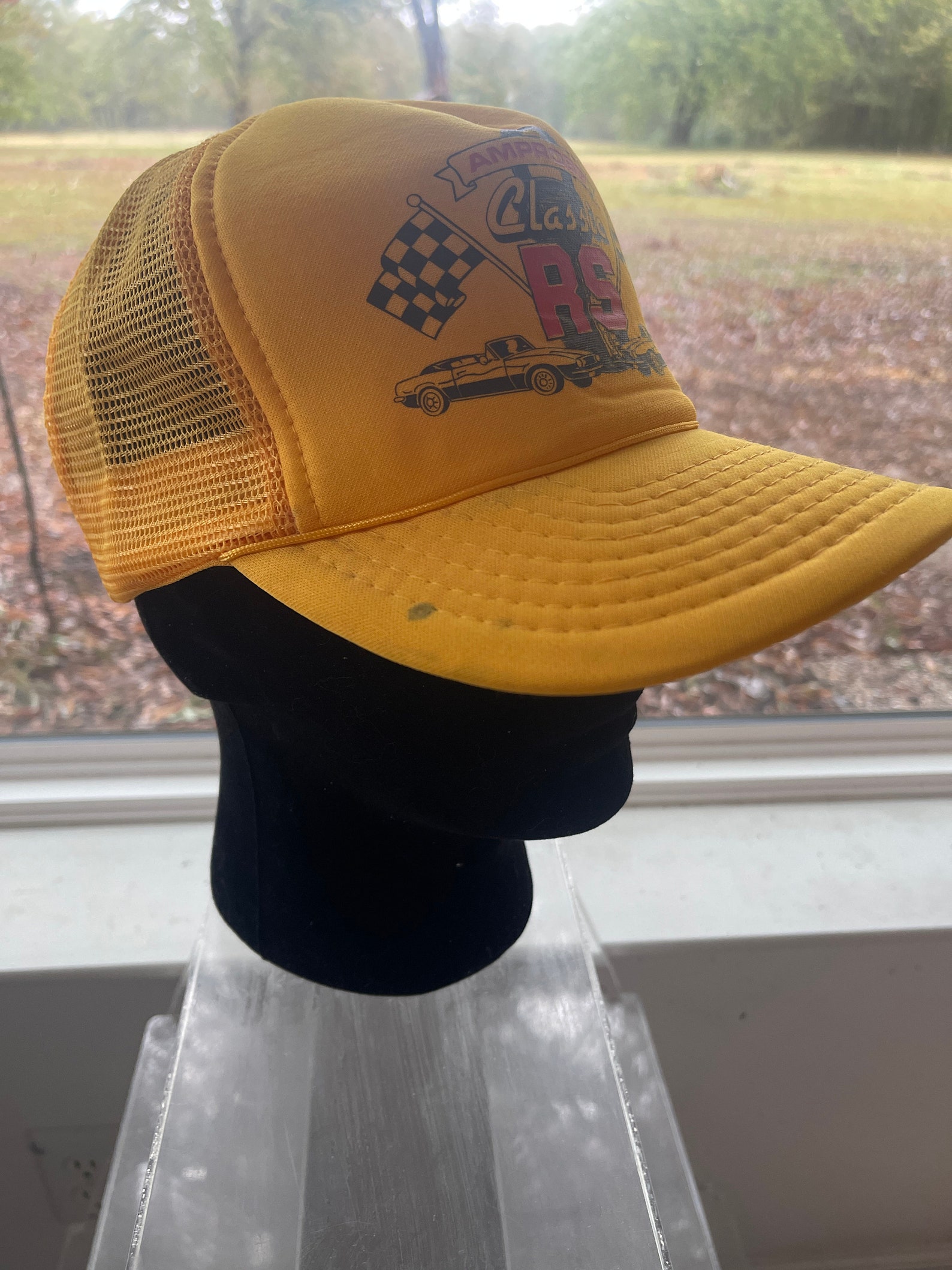 Vintage 1980s Trucker Snapback Hat Amprobe Classic RS Car Auto Hot Rod ...