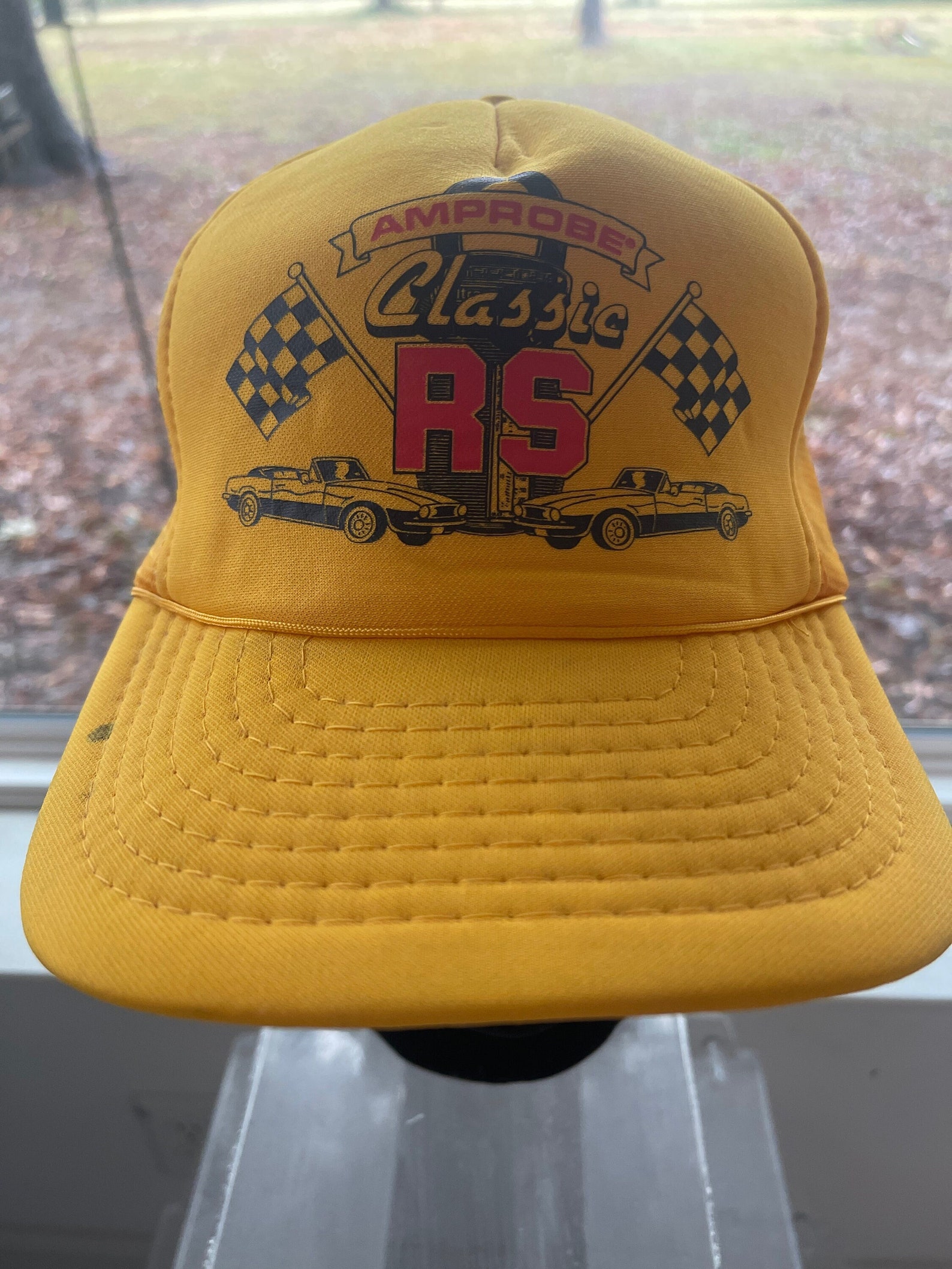 Vintage 1980s Trucker Snapback Hat Amprobe Classic RS Car Auto Hot Rod ...